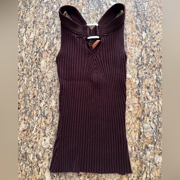 Belldini | Tops | Belldini Brown Ribbed Sleeveless Tank Top | Poshmark